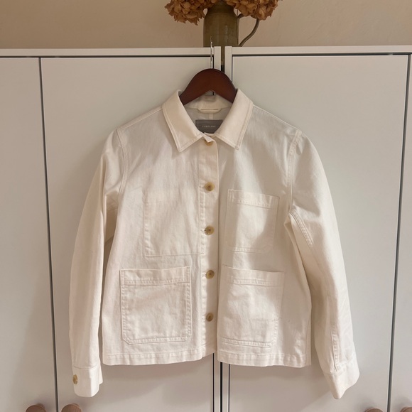 Everlane | Jackets & Coats | Everlane Womens Offwhite Utility Jacket ...